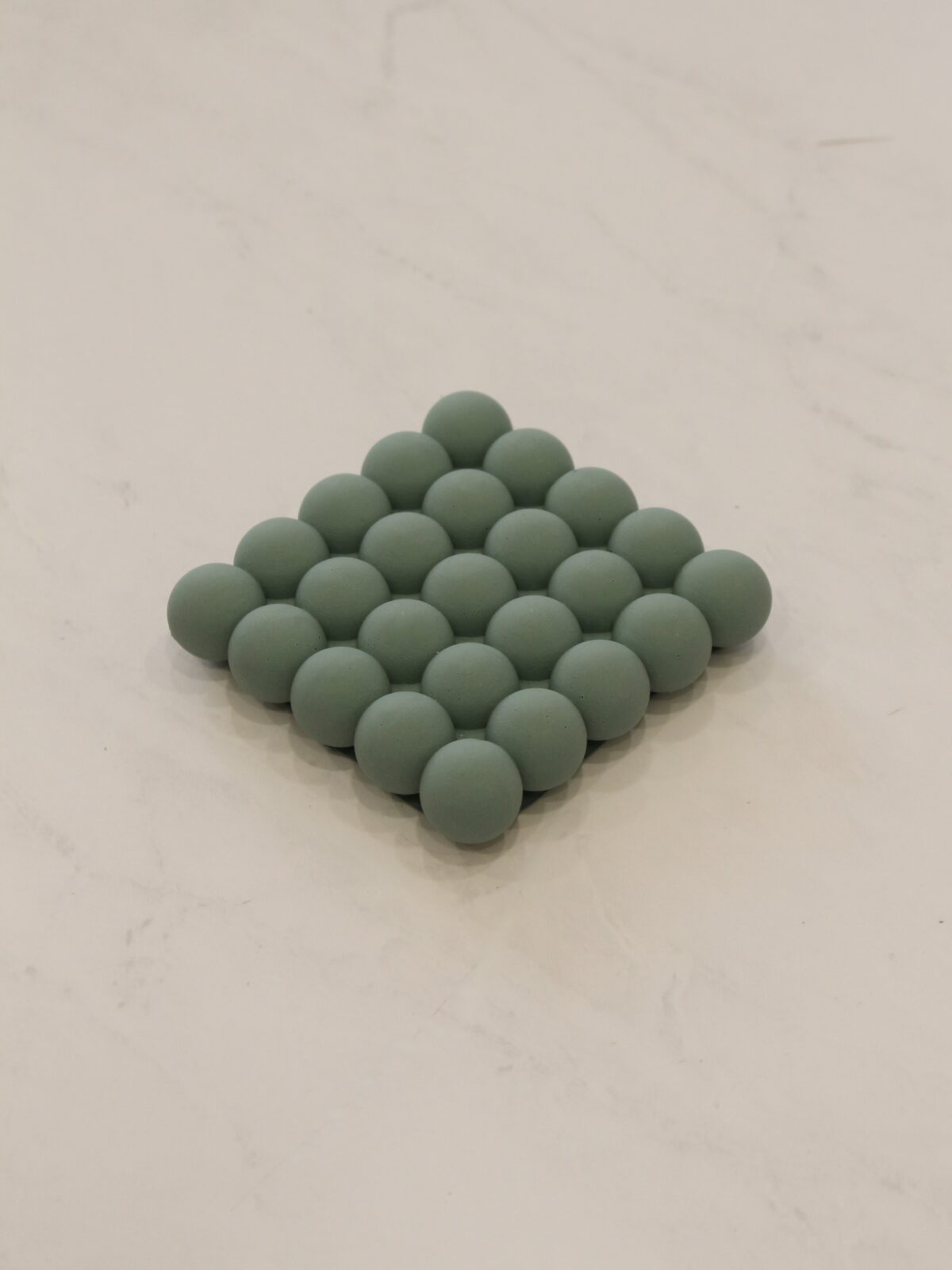 forest green bubble coaster | jesmonite | tate at home